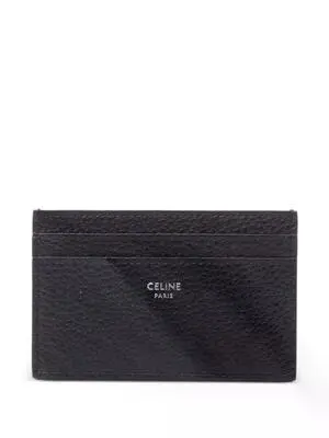 Celine 2020s Medium Leather Card Holder - Black