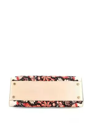 BVLGARI Convertible Shopping Printed Canvas And Leather Medium Tote Bag