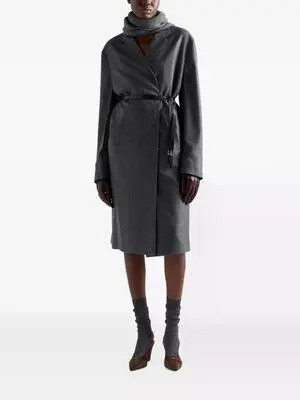 Prada Single-breasted Cashmere And Wool Coat