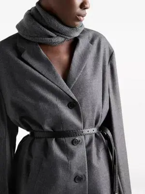 Prada Single-breasted Cashmere And Wool Coat
