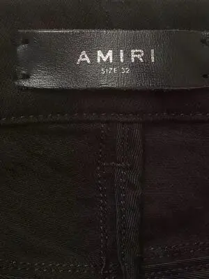Amiri Side-stripe Distressed Jeans