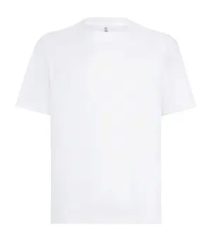 Brunello Cucinelli Cotton Crew-neck T-shirt - White