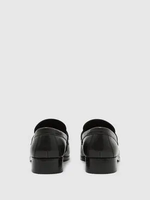 REISS Leather Penny Loafers