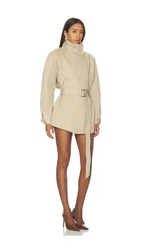 SEROYA Camila Trench Jacket In . Also
