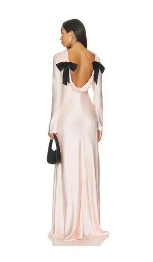 Alejandra Alonso Rojas Cowl Back Dress With Bows