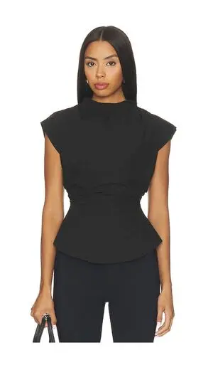 ALL THE WAYS Llana Cinched Top In . Also - Black