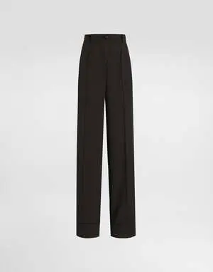 Dolce & Gabbana Flared Woolen Pants Pants And Shorts Wool
