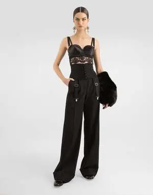 Dolce & Gabbana Flared Woolen Pants Pants And Shorts Wool