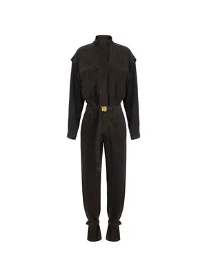 Elisabetta Franchi Long Jumpsuit - Brown