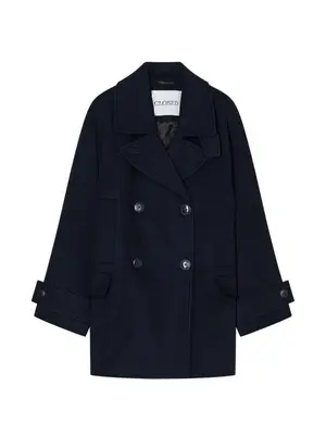 Closed Wool Double-breasted Coat