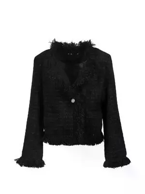 BOHEMSEO Frayed Tweed Jacket