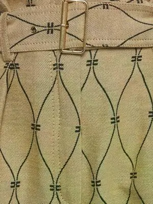 Elisabetta Franchi Monogram Jacquard Belted Shorts