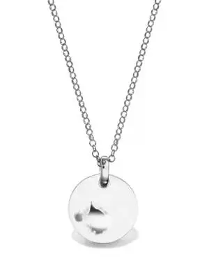 OBSIDIAN Once Or Twice Coin Necklace - Silver