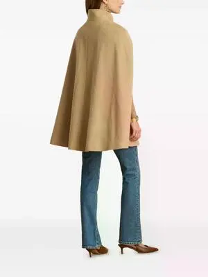 Ralph Lauren Buckle-trim Mockneck Cape