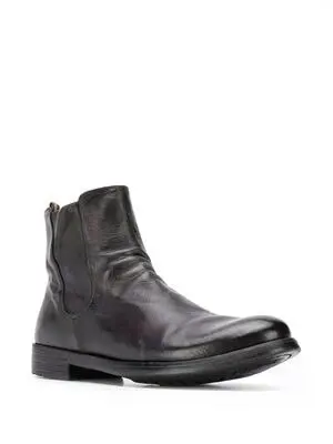 Officine Creative Slouch Leather Ankle Boots