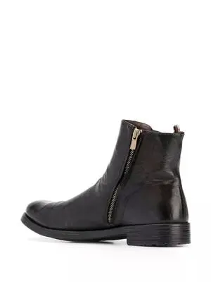 Officine Creative Slouch Leather Ankle Boots