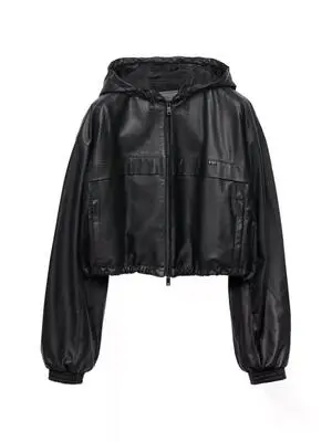 Prada Hooded Nappa-leather Jacket