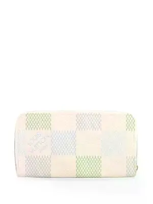 LOUIS VUITTON Zippy Wallet Limited Edition Damierlicious Giant Small Wallets - Blue