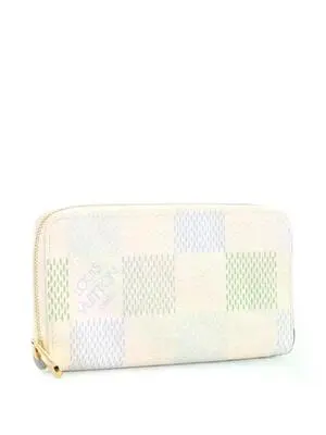 LOUIS VUITTON Zippy Wallet Limited Edition Damierlicious Giant Small Wallets - Blue