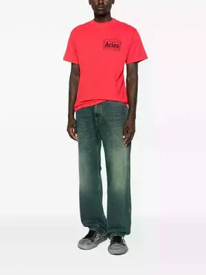Aries Temple Logo-print T-shirt
