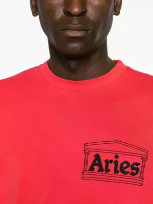 Aries Temple Logo-print T-shirt
