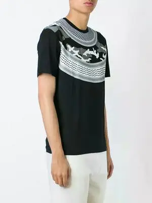 Neil Barrett Camouflage-print Graphic-print T-shirt