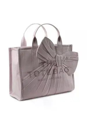 Marc Jacobs Cotton Tote Bag With Bow Detail - Purple