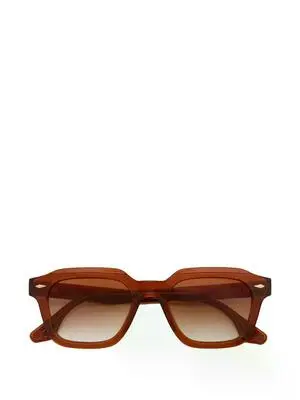 KAT MACONIE Nova Geometric-frame Sunglasses - Brown