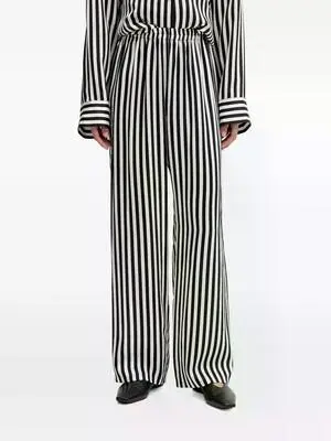 Sleeper The Rose Striped Floral-detail Pajamas