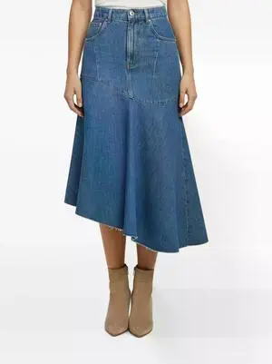 Maje Asymmetrical Midi Skirt