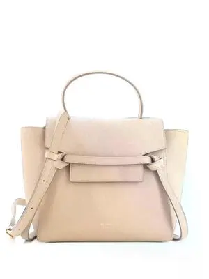 Celine Textured Leather Nano Shoulder Bag - Neutrals