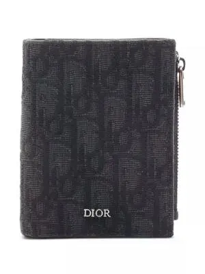 Dior 2010s Oblique Bi-fold Wallet - Black