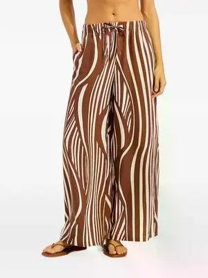 Seafolly Coastline Abstract-print Drawstring Trousers