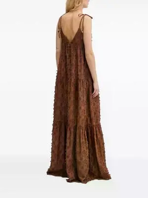 SILVIAN HEACH Broderie-anglaise Tiered Maxi Dress