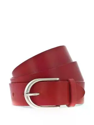 BGM LABEL Buckle-fastening Leather Belt - Red