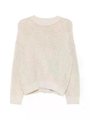 Peserico Sequin-embellished Open-knit Sweater