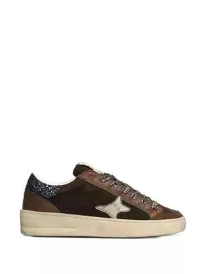 AMA-BRAND Glitter-detail Star-patch Sneakers