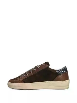 AMA-BRAND Glitter-detail Star-patch Sneakers