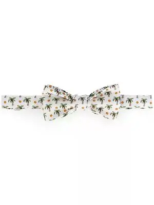 FEFÈ Palm Tree Print Bow Tie - Multicolour