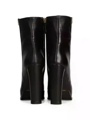 CHANTAL Platform Leather Ankle Boots