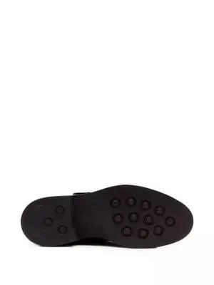 DOUCAL'S Double-buckle Leather Shoes