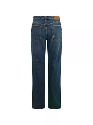Emporio Armani Five-pocket Jeans Regular Fit With Stone Wash - Blue