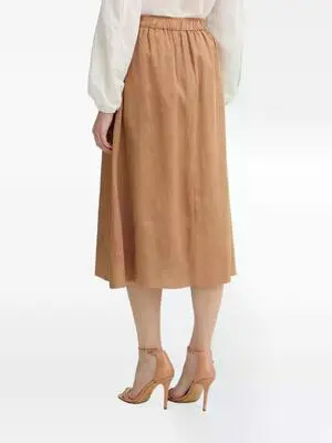 SILVIAN HEACH Gathered Elasticated-waist Midi Skirt