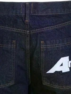 ARTE ANTWERP Logo-embroidered Straight-leg Jeans