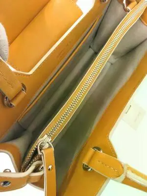 JIMMY CHOO Suede And Leather Rebel Top Handle Bag Satchel - Yellow