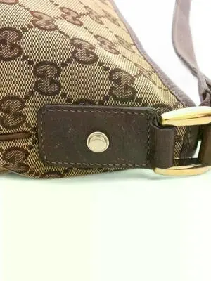 Gucci 2000s Abbey Gg Canvas Shoulder Bag