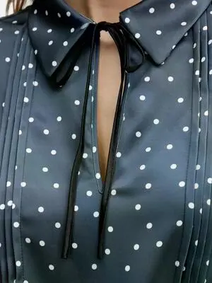 SILVIAN HEACH Polka-dot Pleated Top