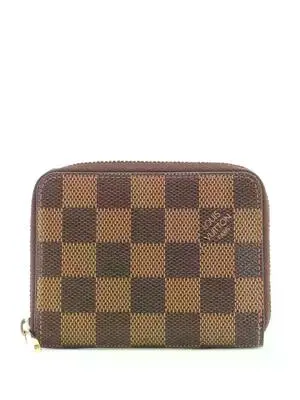 LOUIS VUITTON Zippy Coin Purse Damier Pouch - Brown