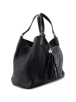 Gucci Soho Leather Shoulder Bag - Black