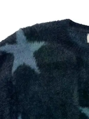 ONETEASPOON Fluffy Star-motif Sweater